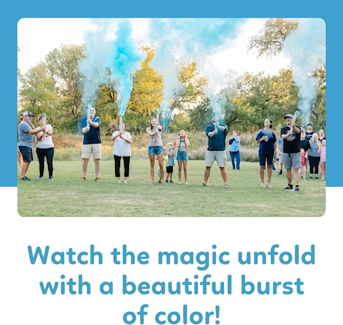 2 Pack Blue Powder Cannon Poppers (12 Inch)